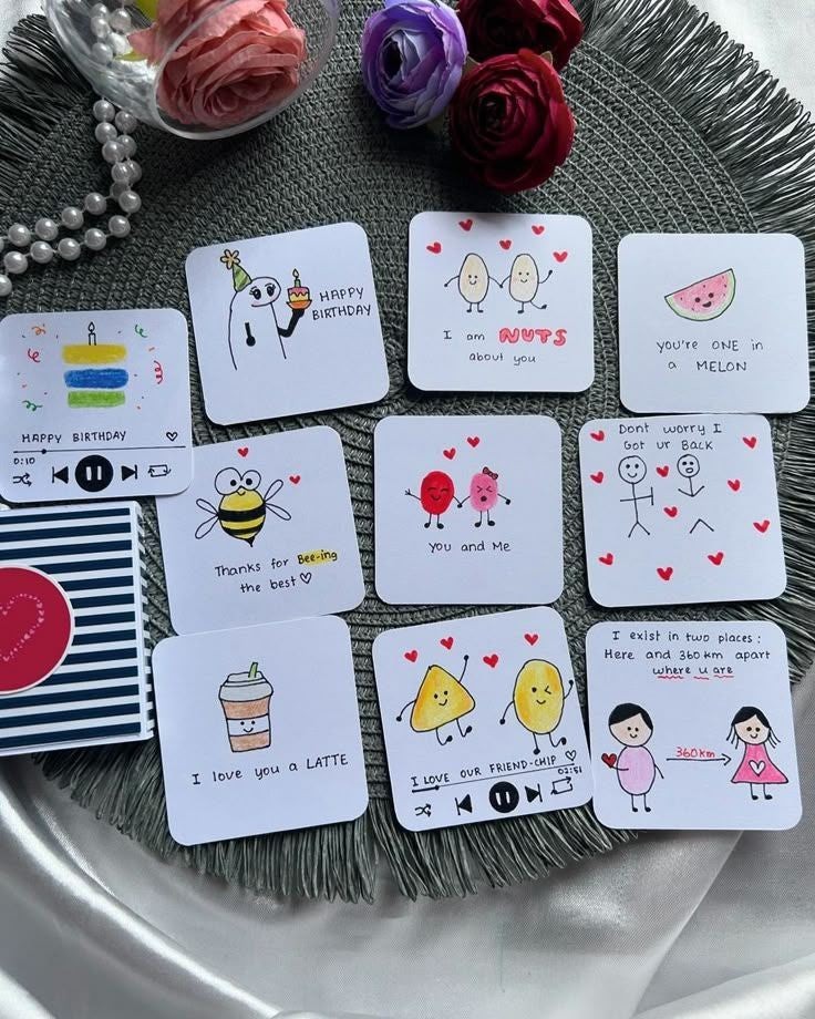 Mini Doodle Message Cards – TREVYA